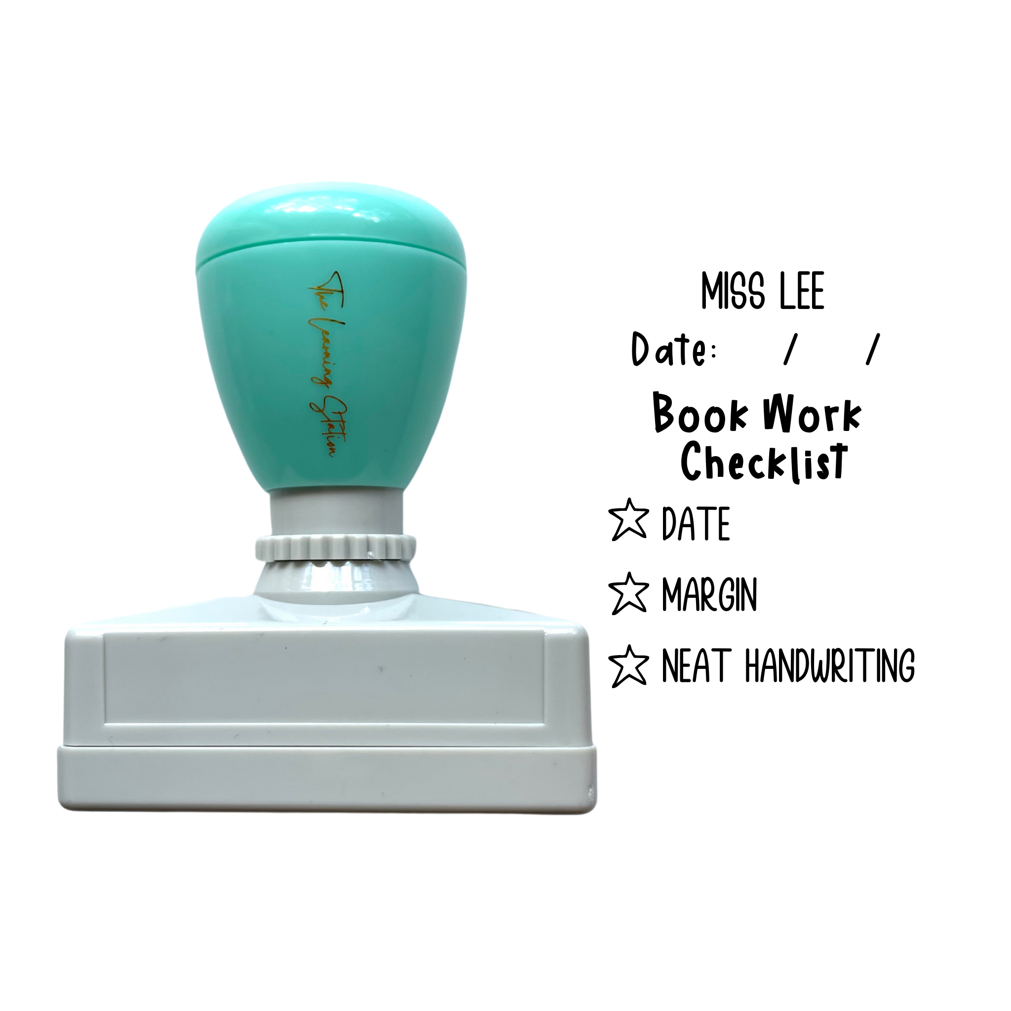 Personalised Teaching Stamp - Book Work Checklist – The Learning Station